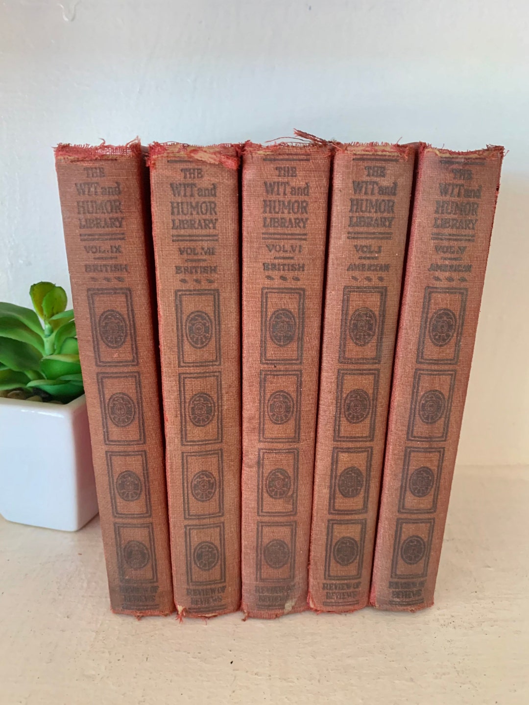 Vintage Red Books - Etsy