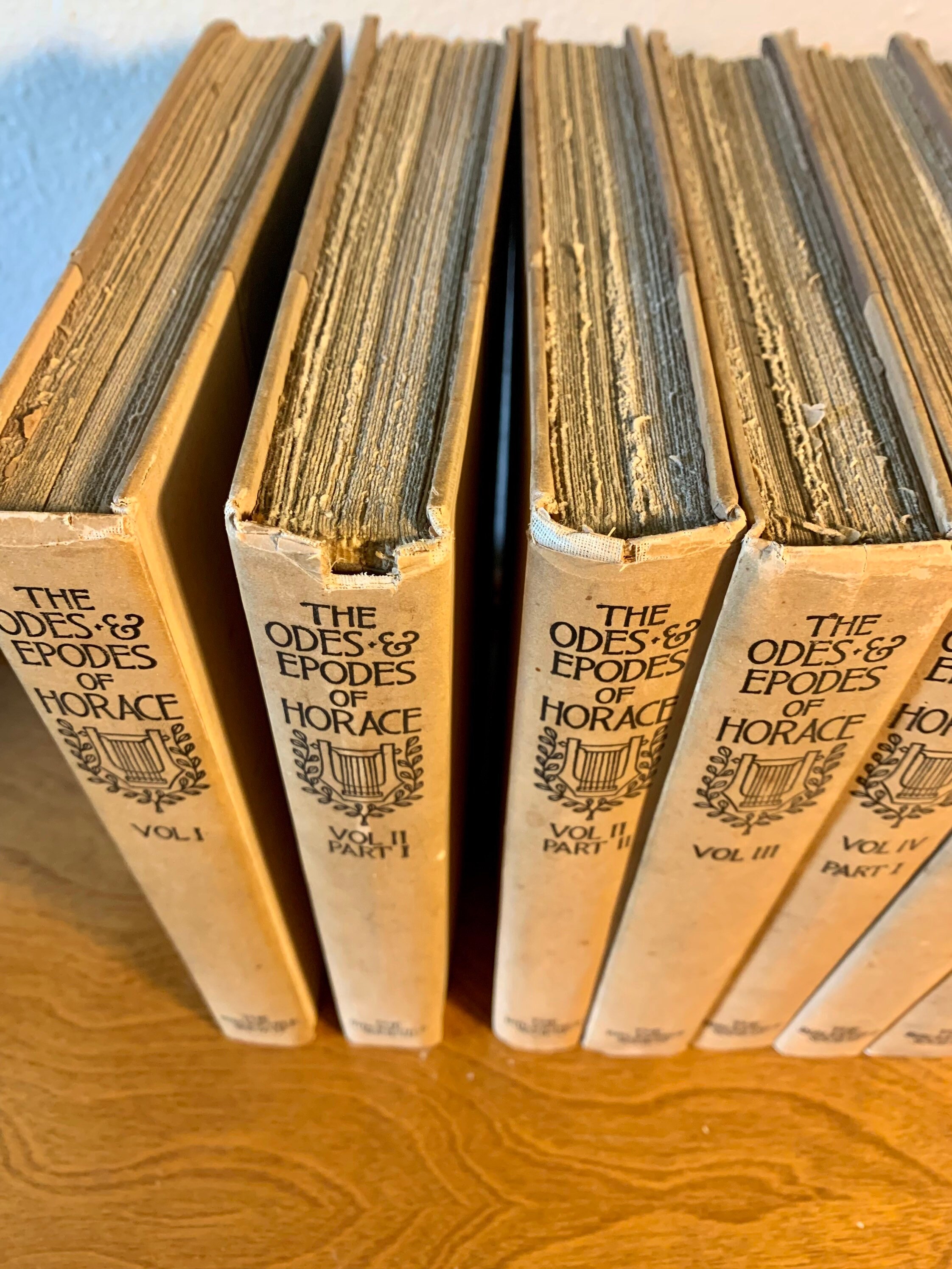 The Odes and Epodes of Horace Complete 9 Volume Set. 1902 Limited ...