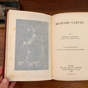 Rare Red and Gold Copy of “richard Carvel” by Winston Churchill. 1899 First Edition, 16th ...