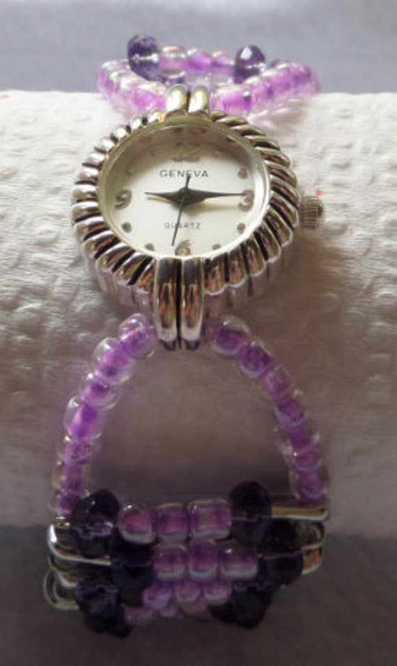 Purple Safety Pin Watch | Etsy