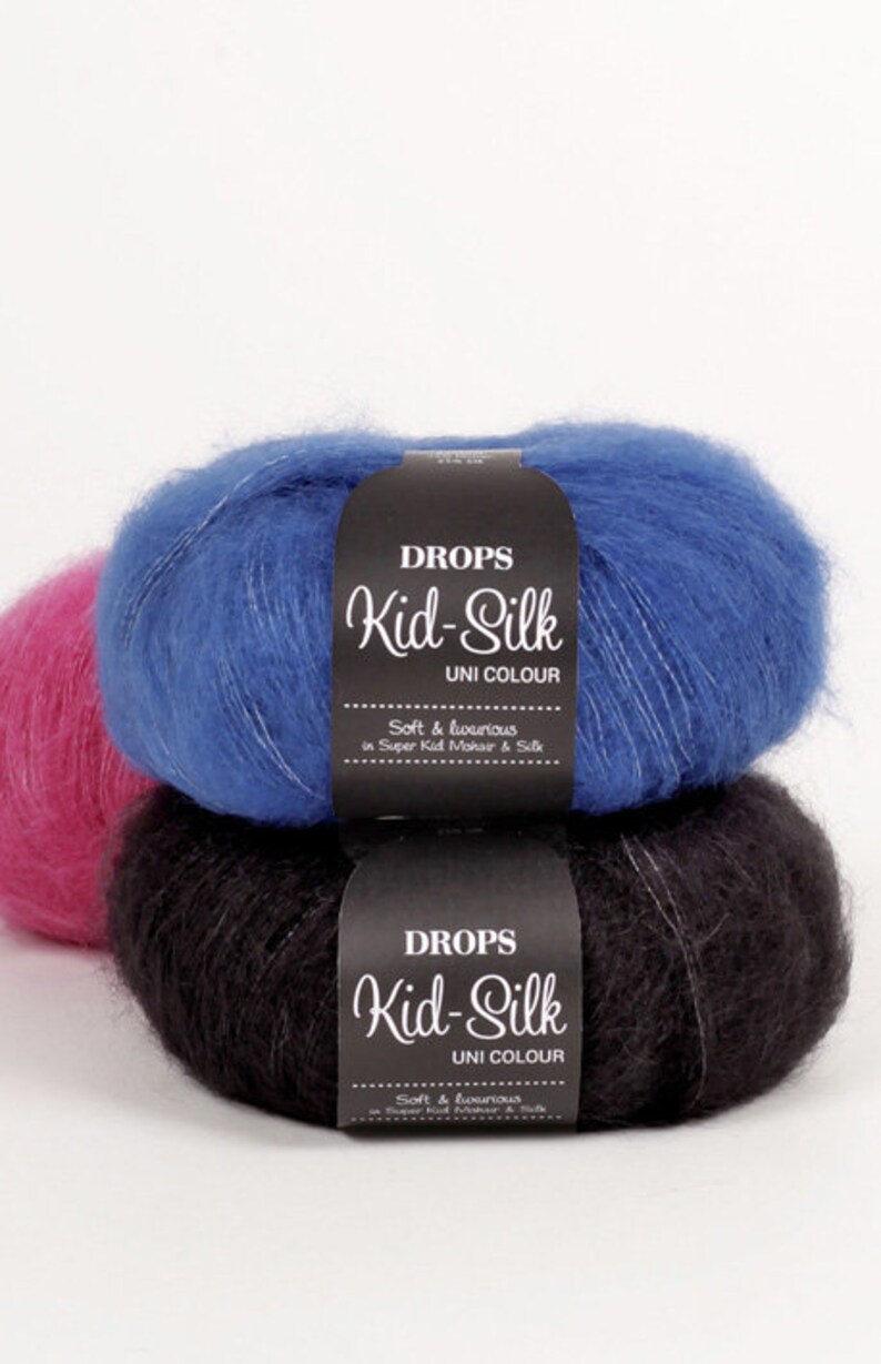 DROPS Kid-Silk Yarn Groupe A. Mix de Super Kid Mohair et Silk. | Etsy