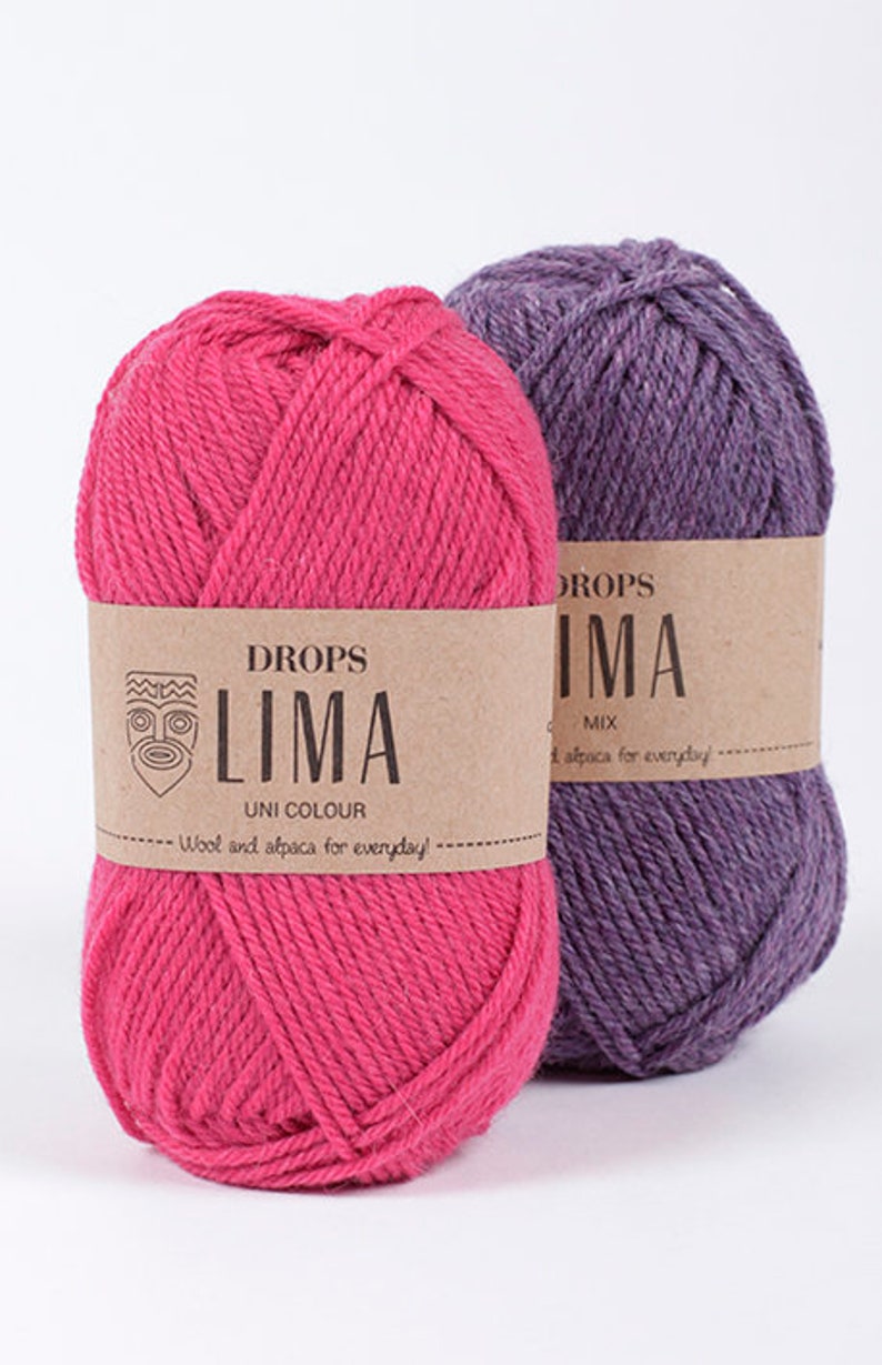 DROPS Lima Yarn 109yds 100m 1 8oz 50g Mix Of Wool And Etsy DROPS Lima Yarn 109yds 100m 1 8oz 50g Mix Of Wool And Etsy