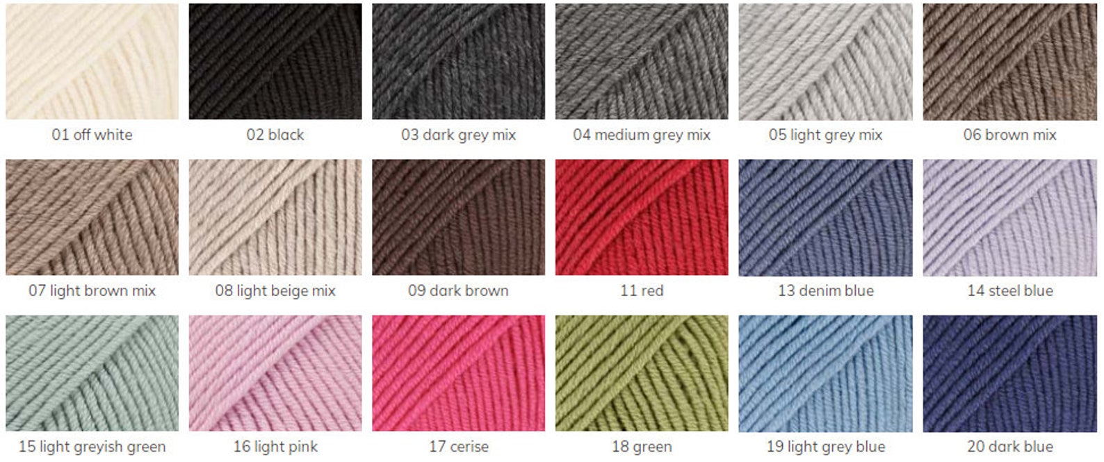 Drops Merino Extra Fine Yarn 115yds/105m 1.8oz/50g Group B. | Etsy