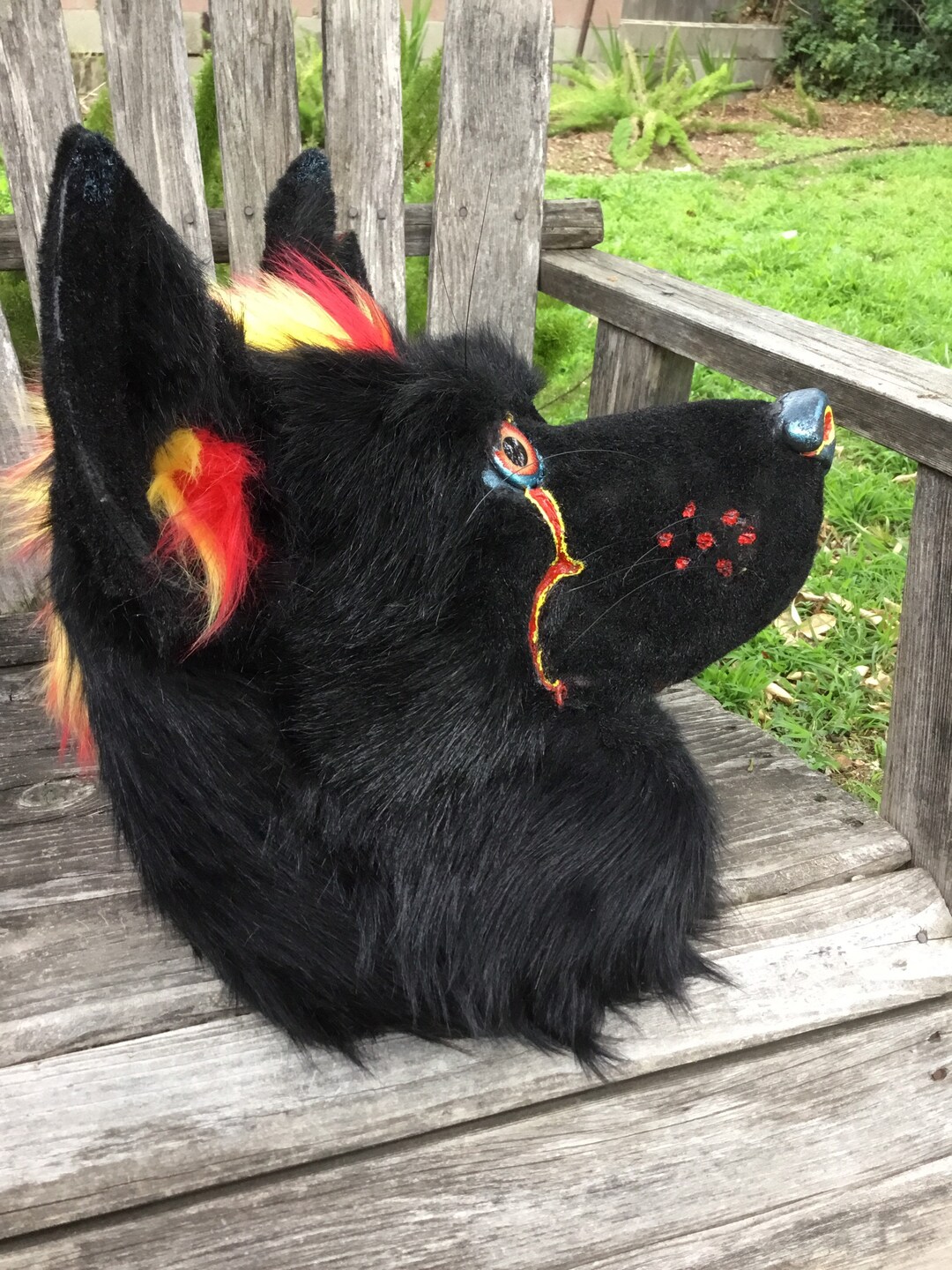 Friendly Fire Wolf ( Table Display) - Etsy