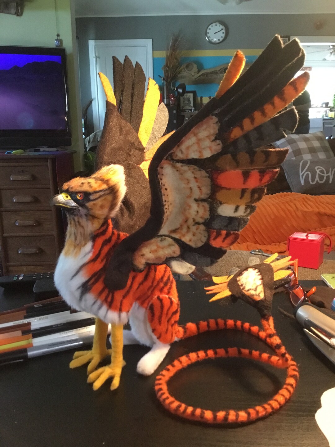 Red Tail Hawk/ Tiger Gryphon - Etsy