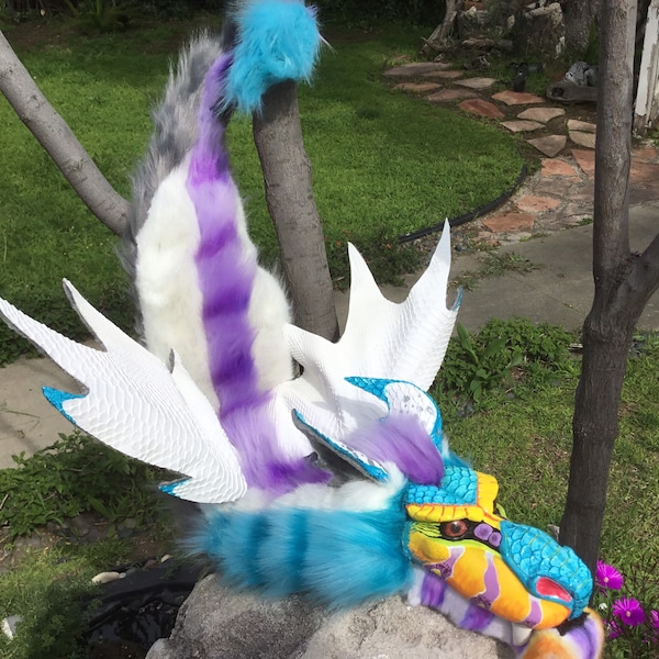 Hand Paper Dragon Puppet - Etsy