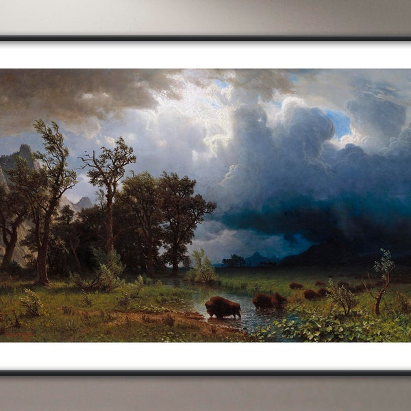 Buffalo Storm Painting - Etsy