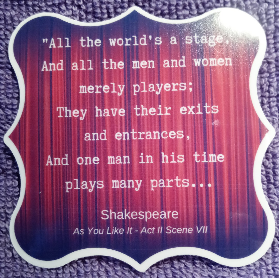 WHOSAIDTHAT Vinyl Stickers/decals – Shakespeare – as You Like It – All ...