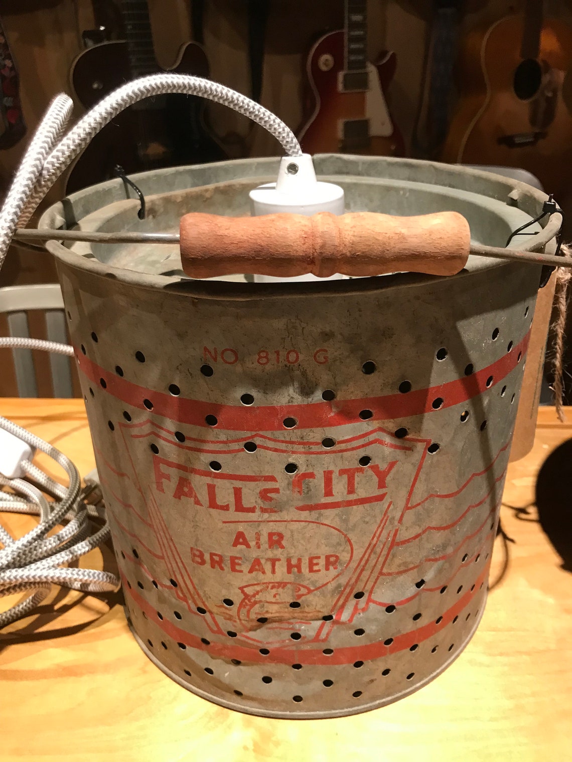 Falls City Minnow Bucket Pendant Light. - Etsy
