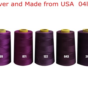Purple Thread. Sew All Polyester Thread Spool. Filament 40s/2. Purple ...