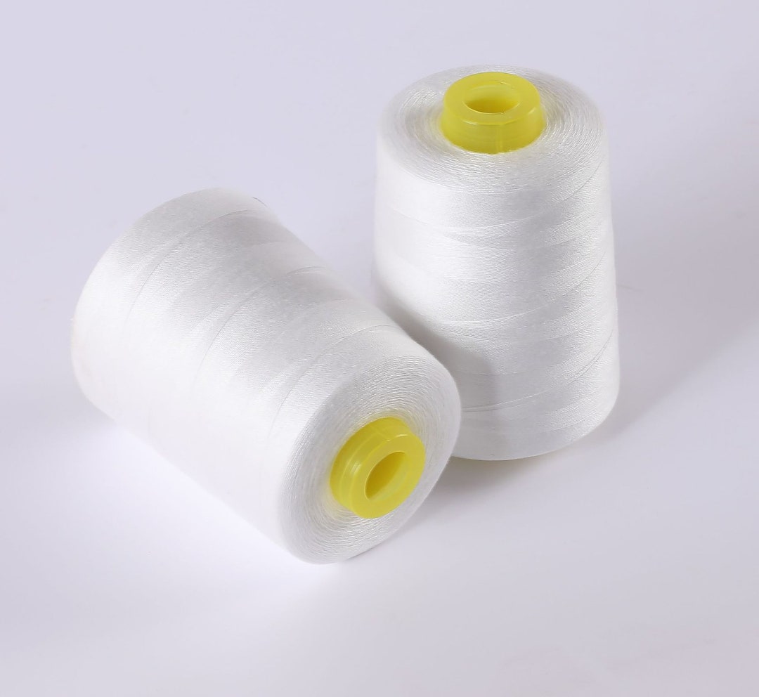 OFF White All Purpose Sewing Thread 1 Cones (4000 Yards Each) of High ...