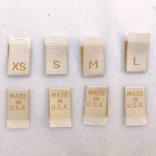 Sizing Labels Mix Pick Your Sizes Clothing Silky Satin for - Etsy