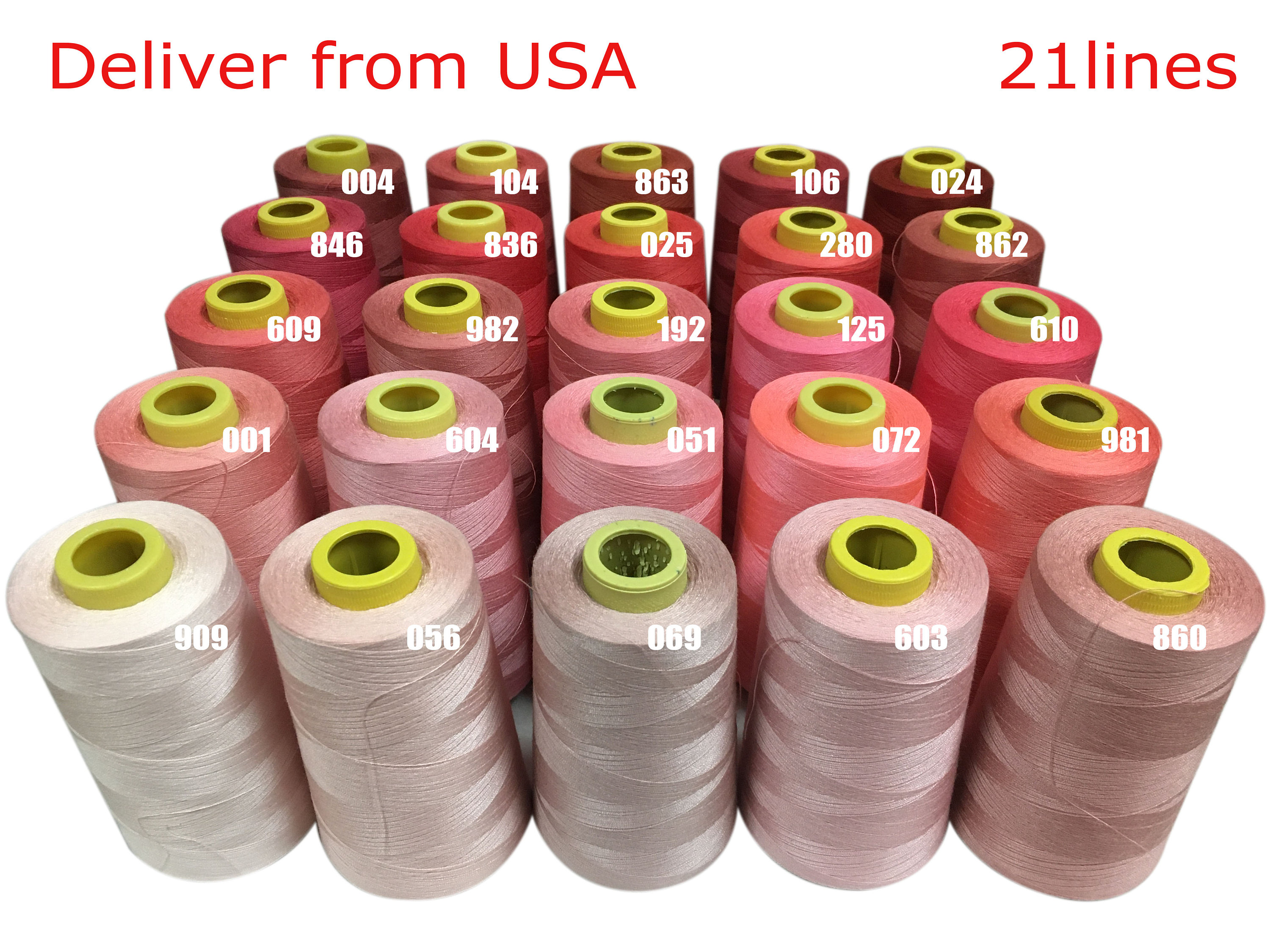 4000 Yards Spools Cone Shaped Polyester High Tenacity Thread | Etsy