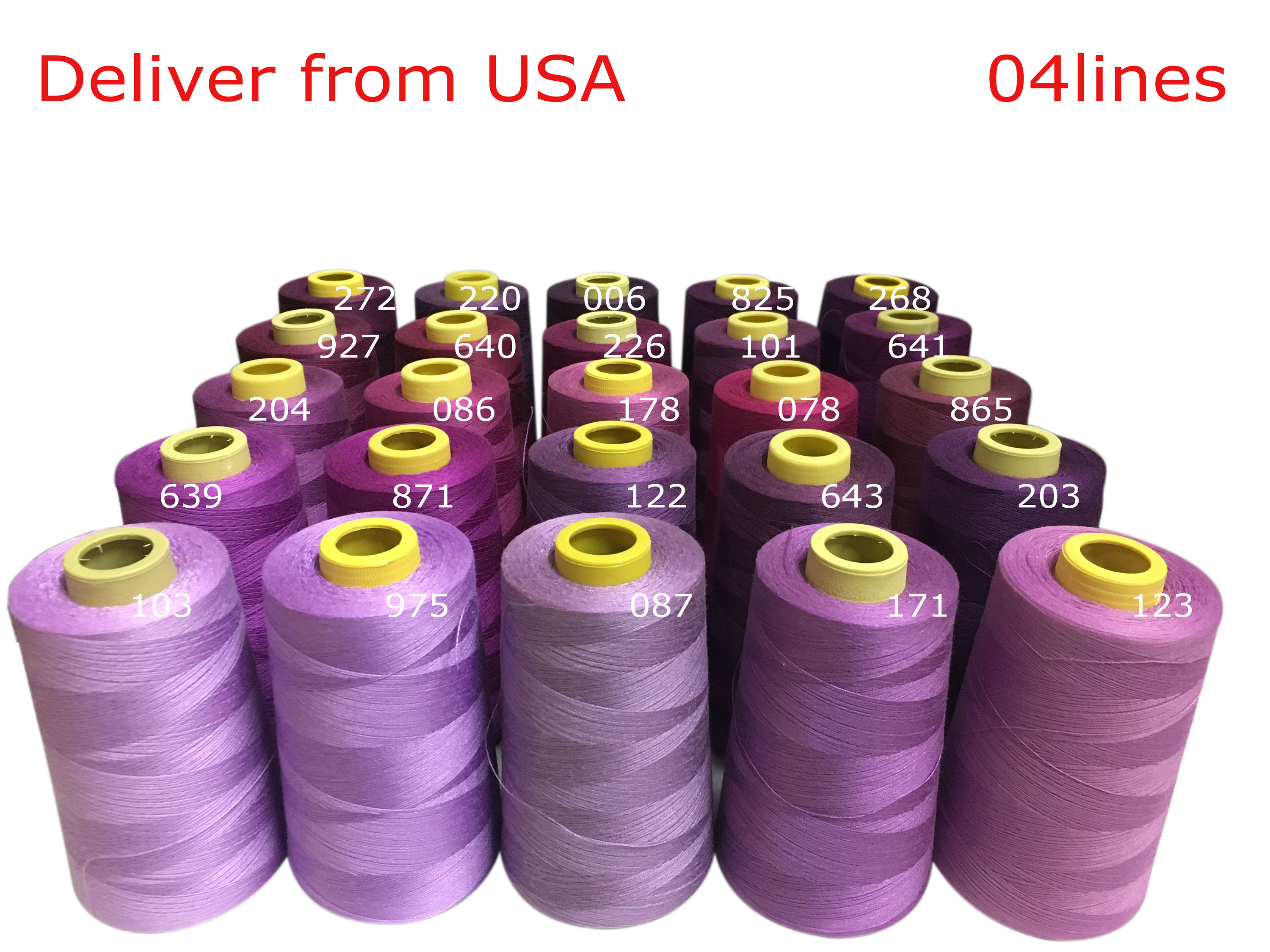 Purple Thread. Sew All Polyester Thread Spool. Filament 40s/2. - Etsy UK