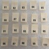NUMBERS 1-100 Numbers Set Stickers Sequential,1/2"x1/2",round Labels Consecutive,number Sticker ...