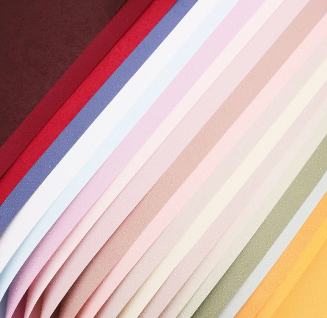 Korean Style Solid-color Flower Bouquets Wrapping Paper Waterproof ...