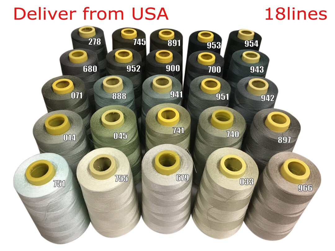 4000 Yards Spools Cone Shaped Polyester High Tenacity Thread for Sewing ...