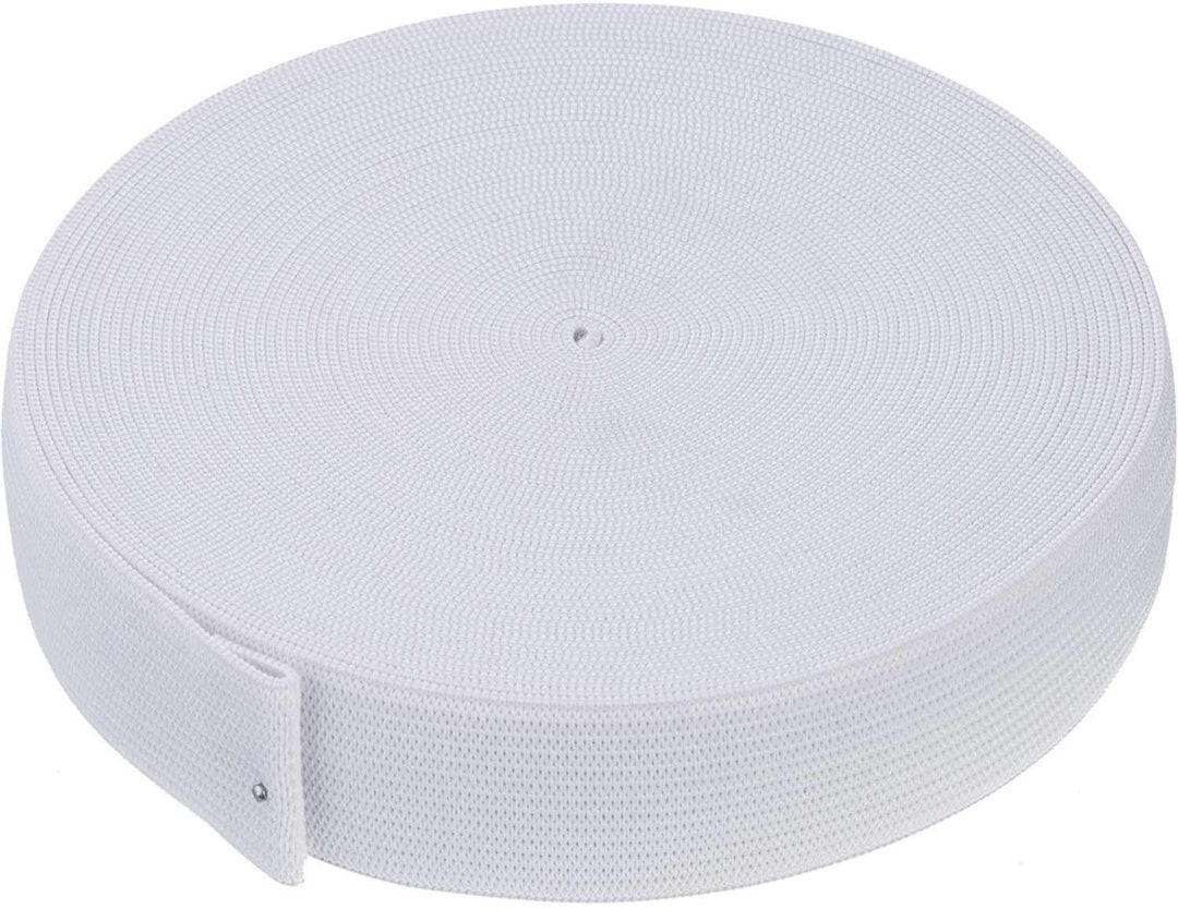 2" Wide White Super Wide Knit White Stretch Elastic Band ,waistband ...