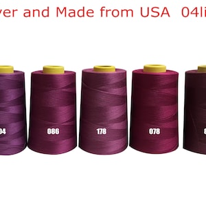 Purple Thread. Sew All Polyester Thread Spool. Filament 40s/2. Purple ...