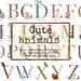 Cute Animals Alphabet| Letters With Animals| Educational Wall Art ...