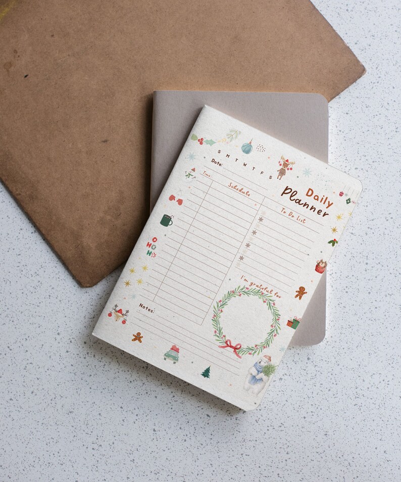 Digital One Page to Do List| Printable Winter Themed One Page Daily ...