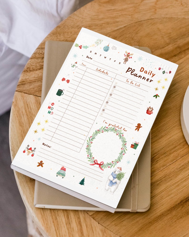 Digital One Page to Do List| Printable Winter Themed One Page Daily ...