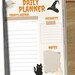 Printable Halloween Themed One Page Daily Planner| Digital One Page to ...