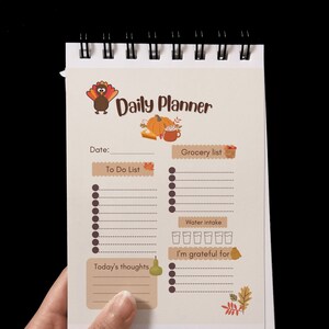 Printable Fall Themed One Page Daily Planner| Digital One Page to Do ...