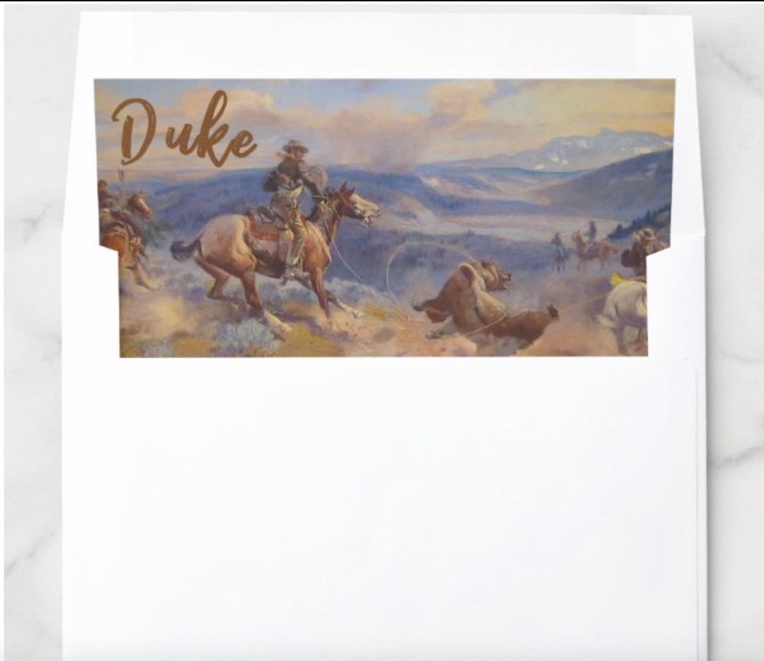 Western Envelope Liners With Envelopes - Etsy