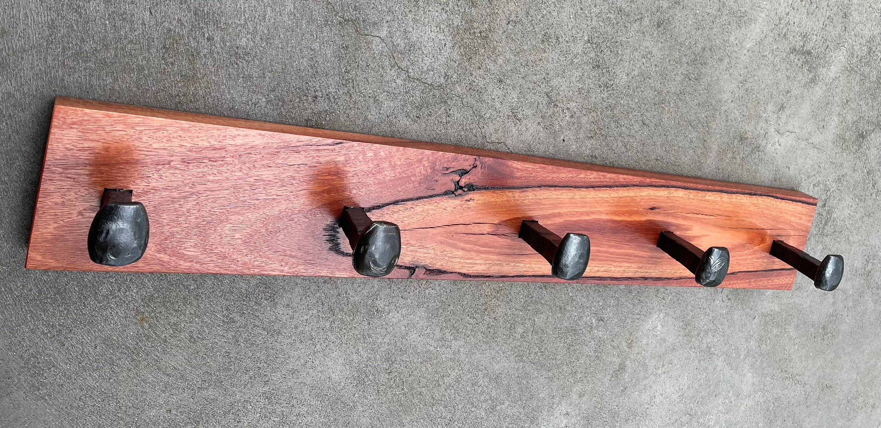 Railway Spike Timber Coat Rack - Etsy