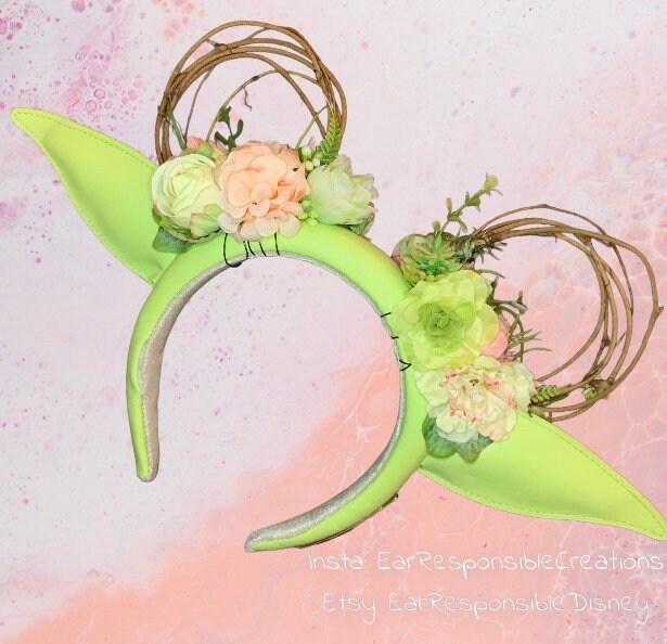 Grogu Ears Headband: Floral Baby Yoda, Star Wars Loungefly Inspired - Etsy