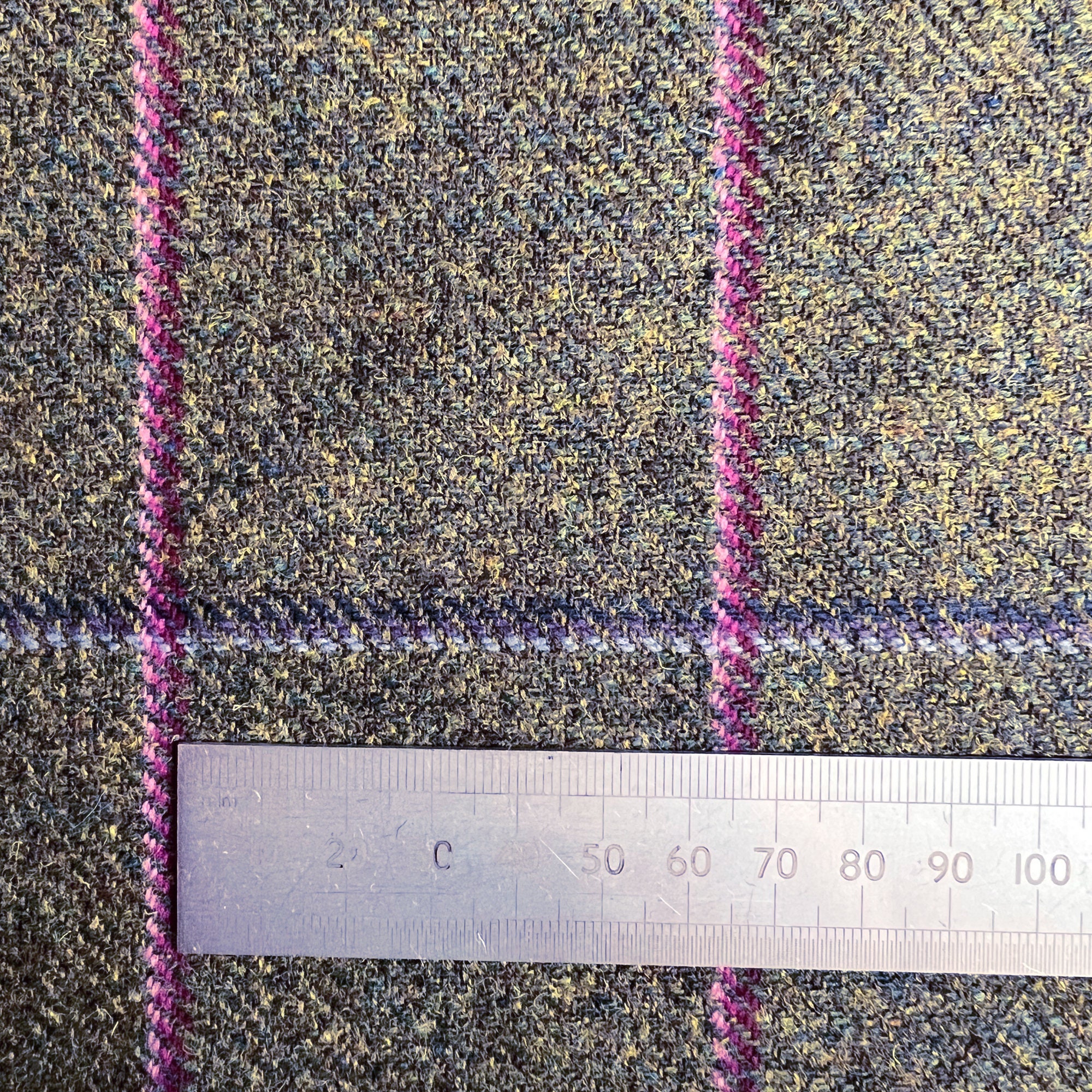 Green Tweed Fabric Belle Tweed Made by Lovat Mill Sold per - Etsy