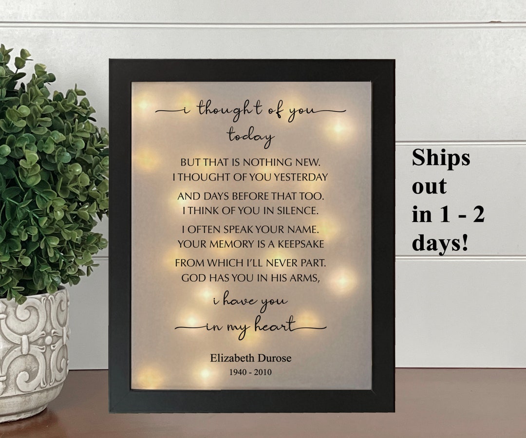 Shadow Box Frame, Sympathy Gift for Loss of Father, Memorial Photo ...