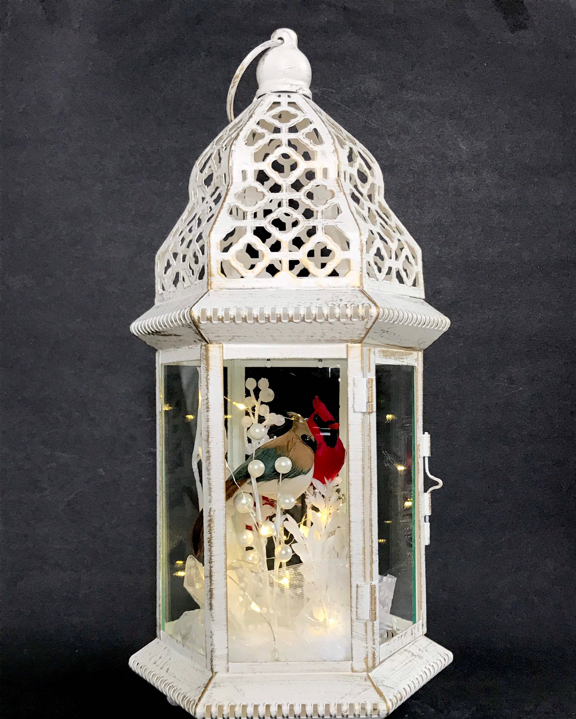 Personalized Cardinal Pair Memorial Lantern Anniversary Gift | Etsy