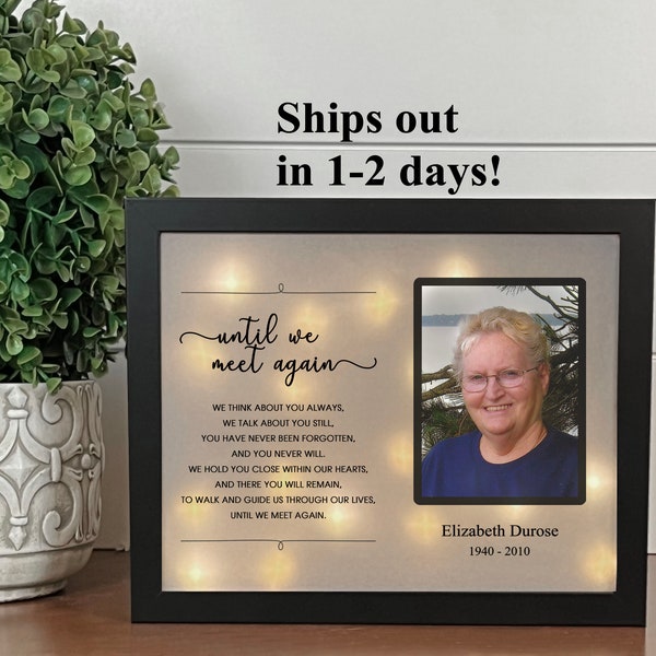 Memorial Picture Shadow Box - Etsy