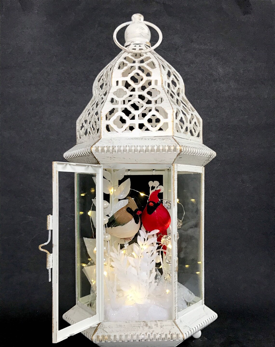 Personalized Cardinal Pair Memorial Lantern Anniversary Gift - Etsy