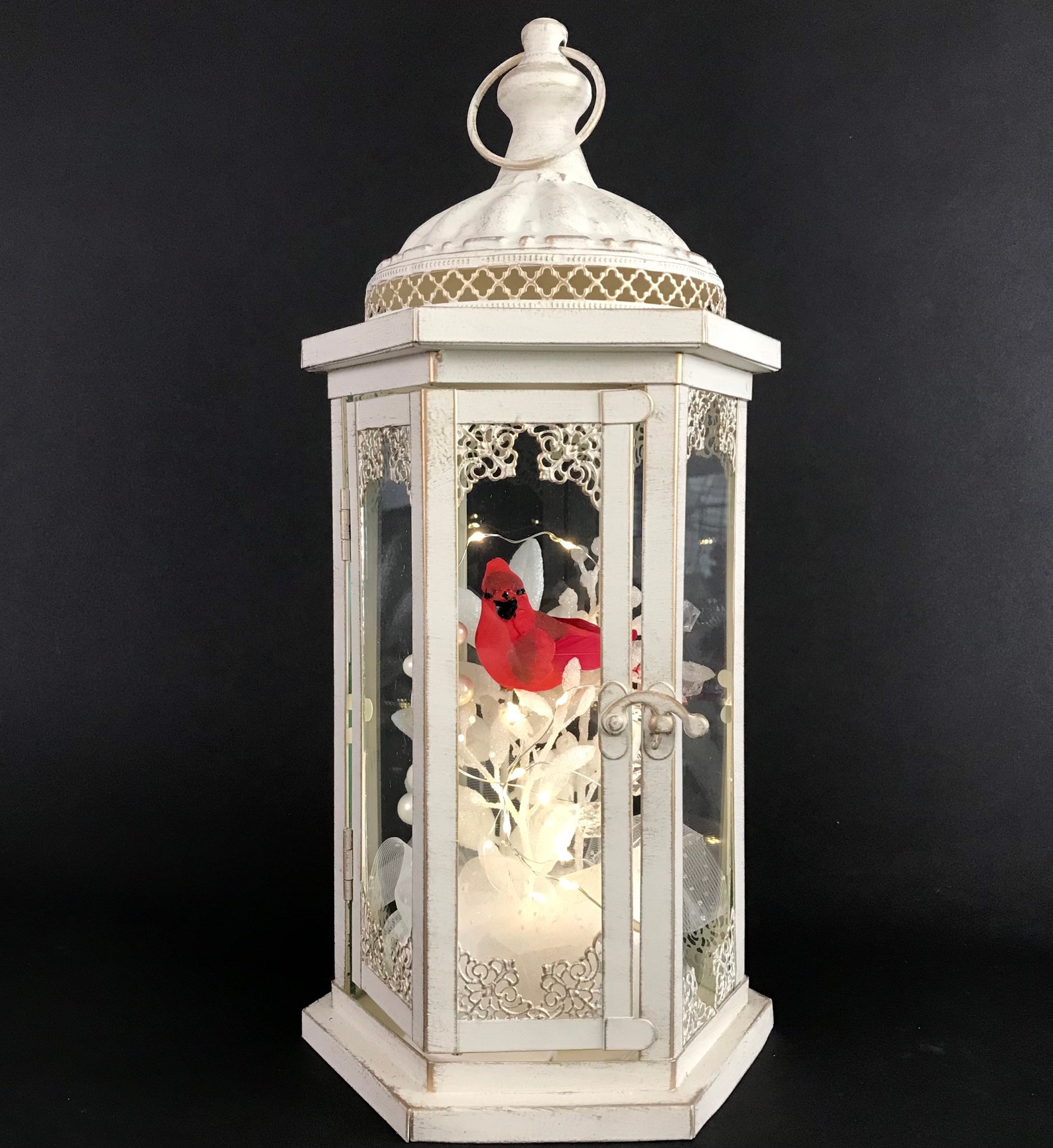 Cardinal Memorial Lantern in Memory Of Sympathy Gift Loss - Etsy