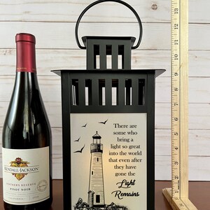 The Light Remains Lighthouse, Memorial Photo Lantern, Sympathy Gift for ...