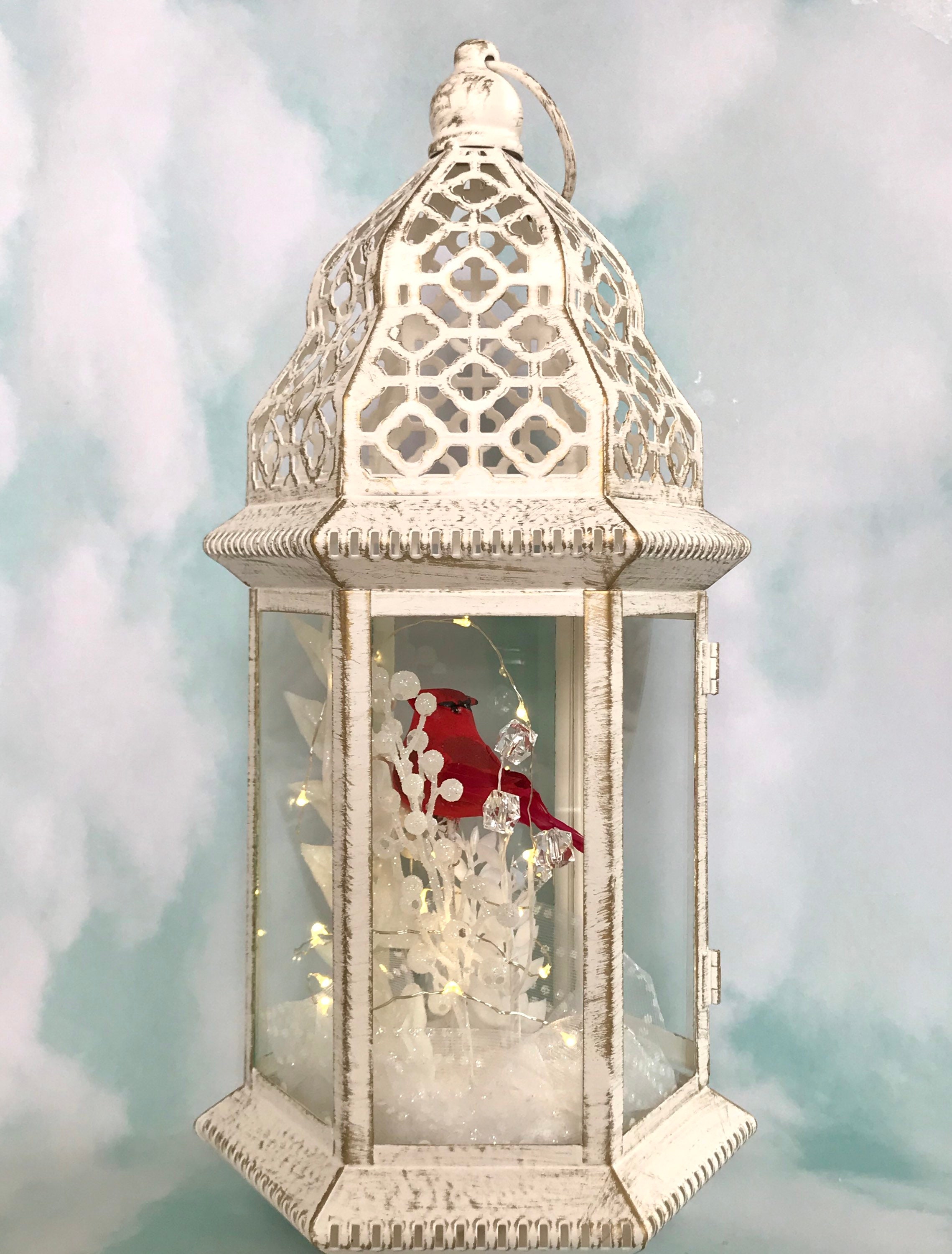 Cardinal Memorial Lantern Personalized Sympathy Gift Funeral | Etsy