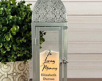 Memorial Candle Lantern Personalized Sympathy Gift in Memory | Etsy
