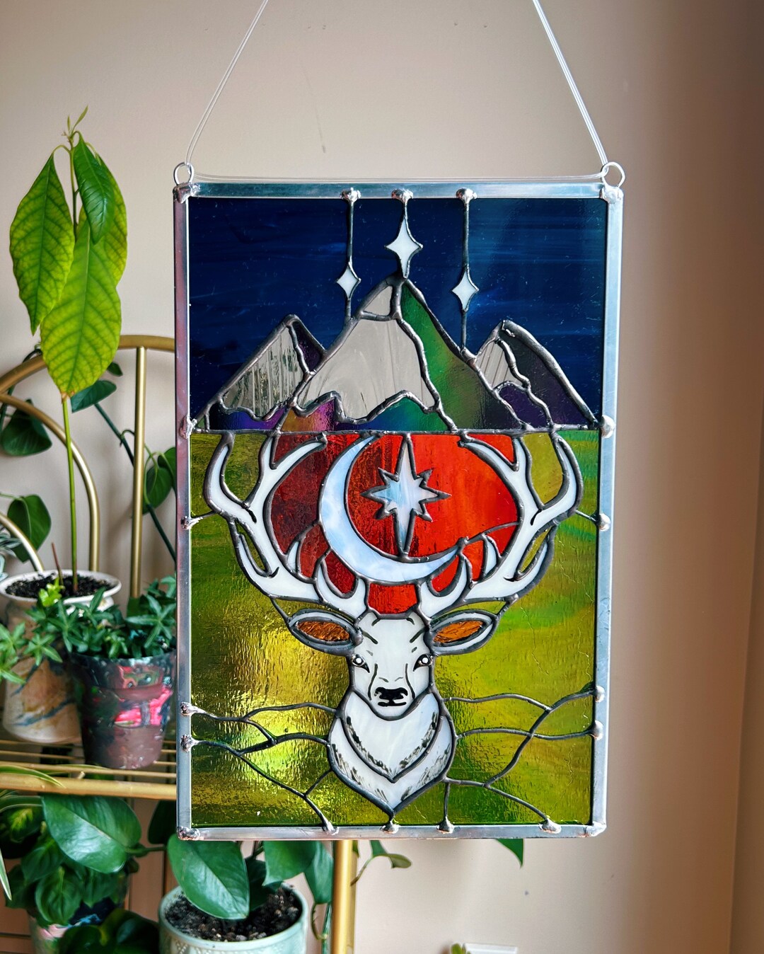 Maasverse Stained Glass Panel / Ramiel Velaris Lunathion Crescent City ...