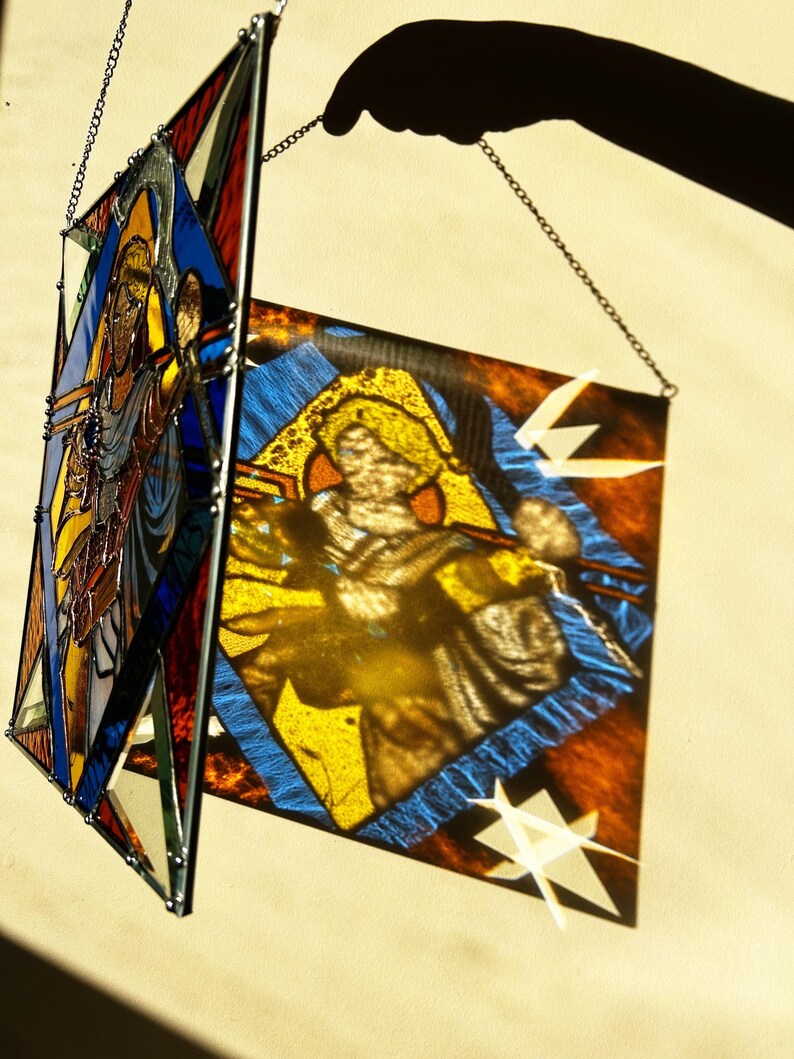 Red Rising Saga Stained Glass Panel | Cassius Au Bellona - Etsy
