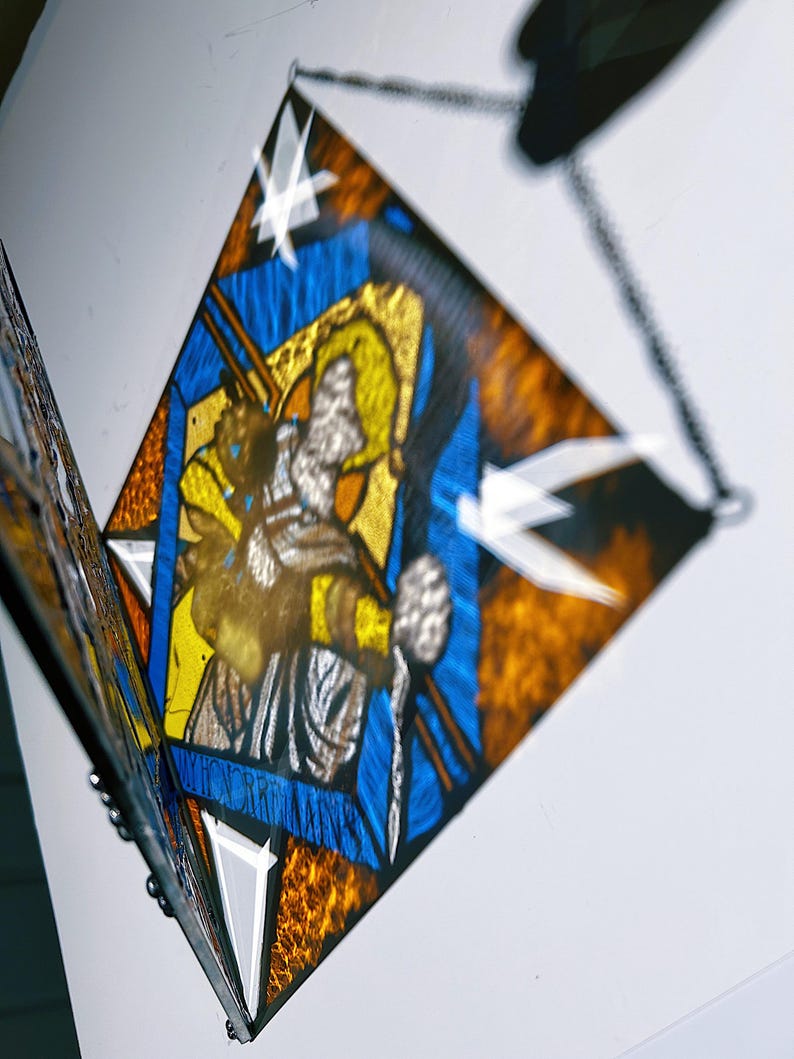 Red Rising Saga Stained Glass Panel | Cassius Au Bellona - Etsy