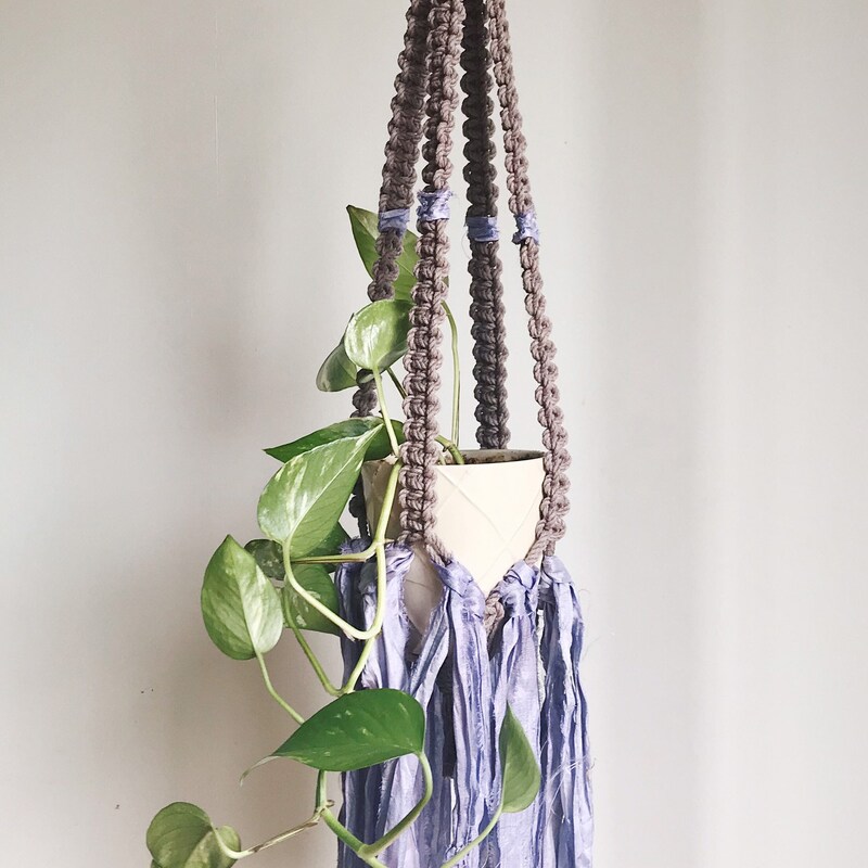 Purple Macrame Wall Hanging - Etsy