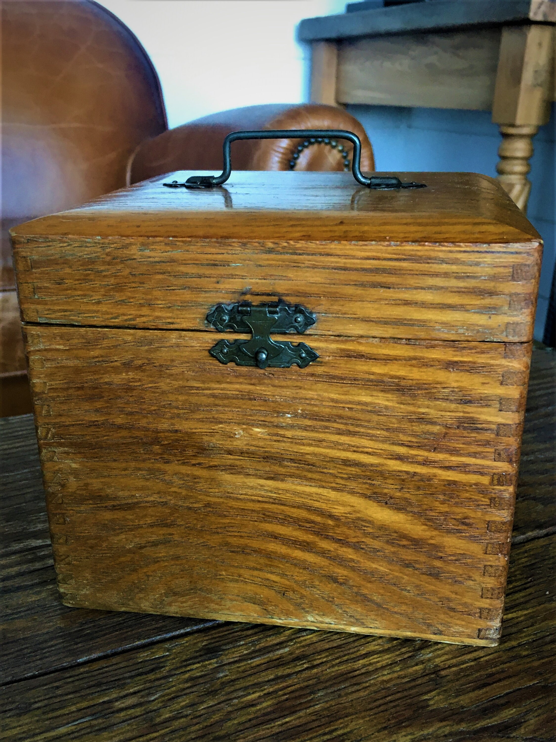 Rare Chr. Hansen's Laboratory Rennet Test Kit Wooden Dovetail Box With ...