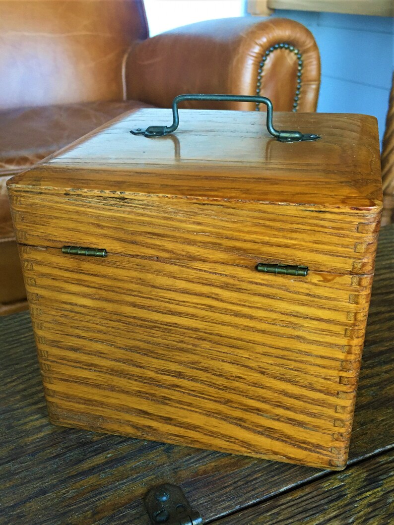Rare Chr. Hansen's Laboratory Rennet Test Kit Wooden Dovetail Box With ...