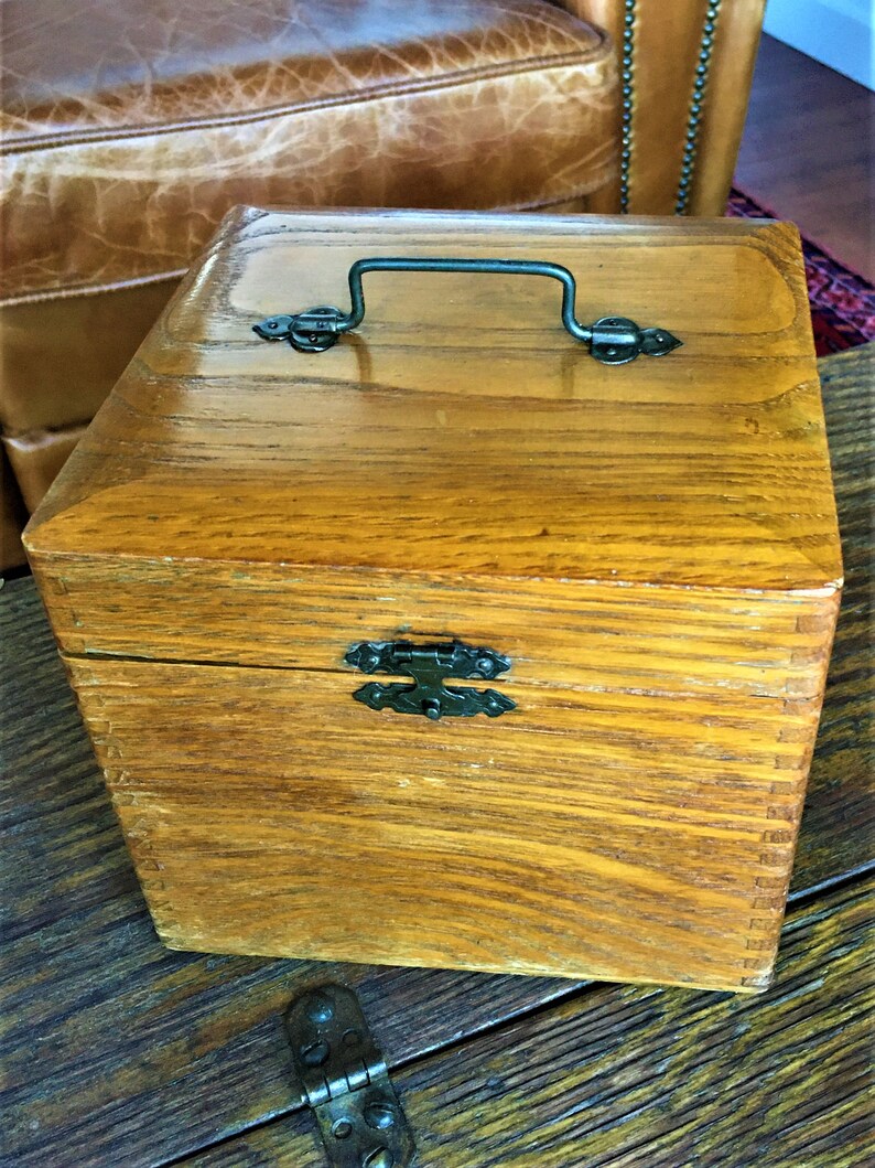 Rare Chr. Hansen's Laboratory Rennet Test Kit Wooden Dovetail Box With ...