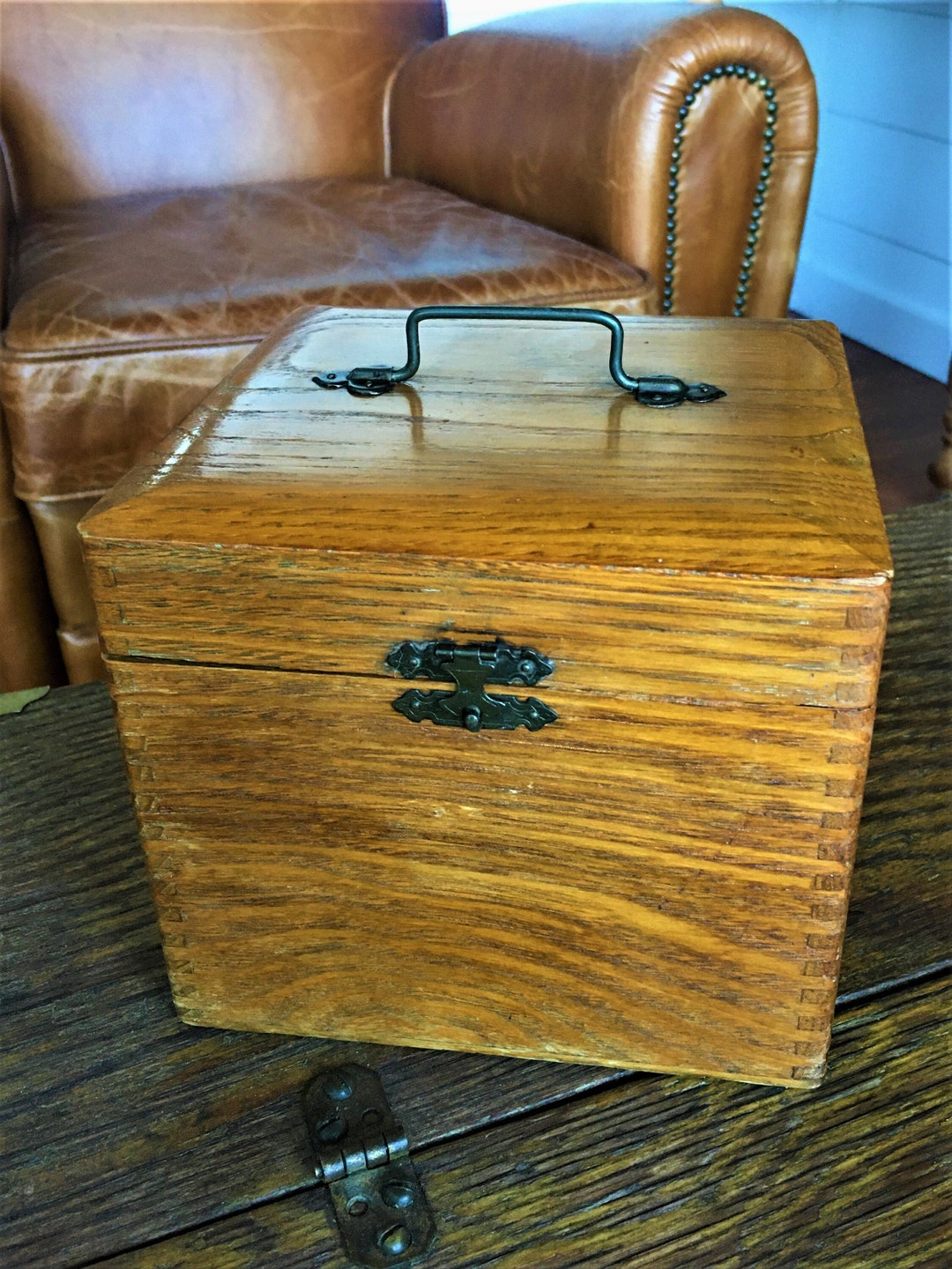 Rare Chr. Hansen's Laboratory Rennet Test Kit Wooden Dovetail Box With ...