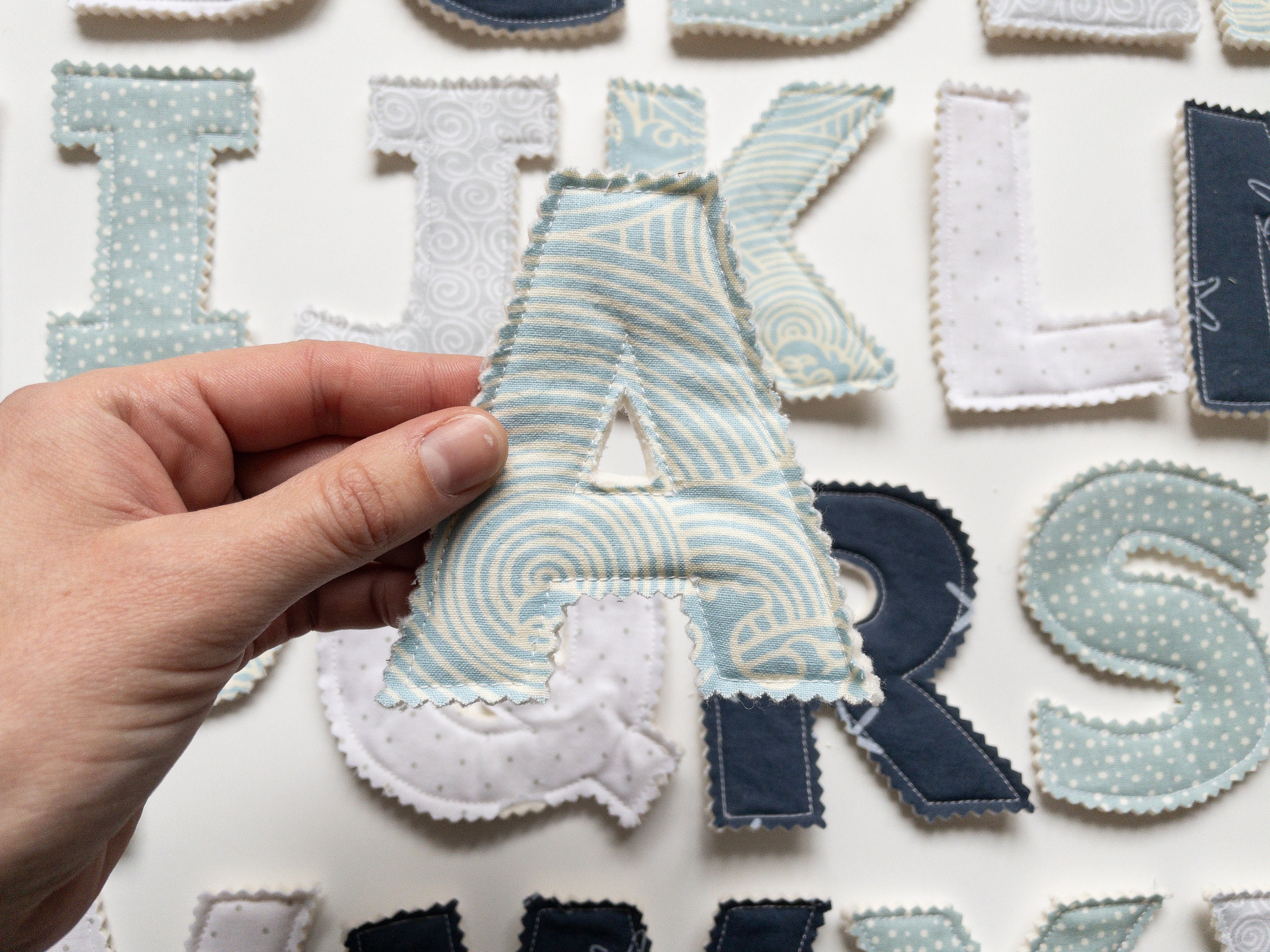 Fabric Alphabet Letters / Fabric Letters / Sensory Alphabet / - Etsy