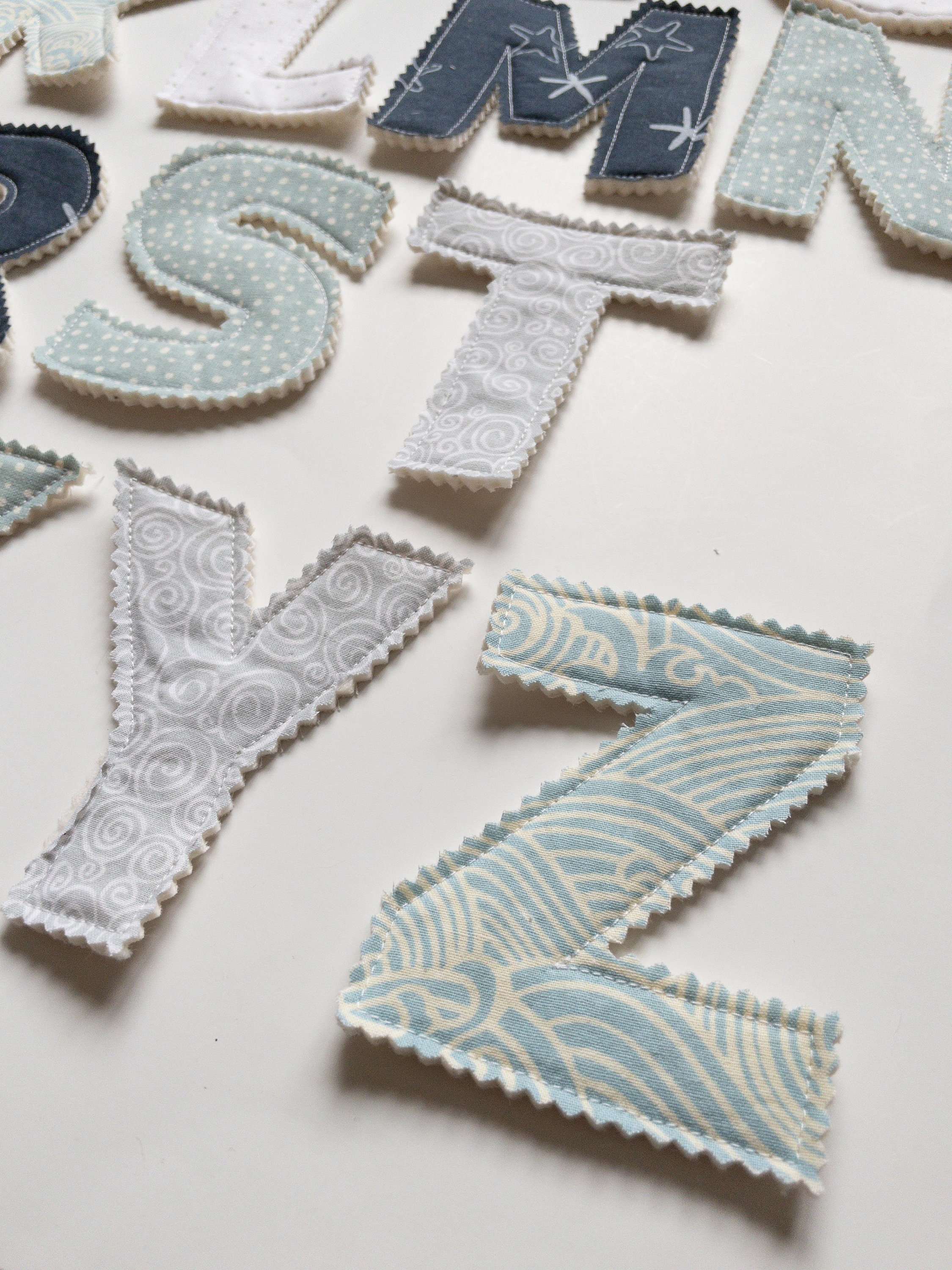 Fabric Alphabet Letters / Fabric Letters / Sensory Alphabet / - Etsy